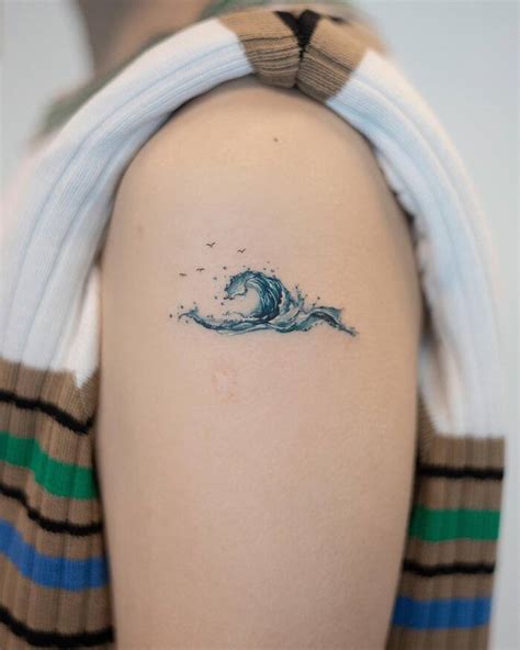 Watercolor Wave Tattoo