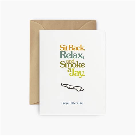 Fathers Day Card For Stoner Dads Unique Cannabis Greeting