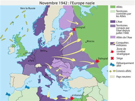 La Domination Nazie Sur Leurope En 1942