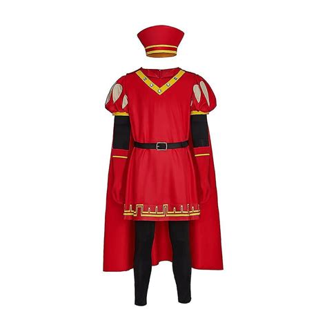 2xl Shrek Cosplay Lord Farquaad Costume Mens Farquaad Outfits Red