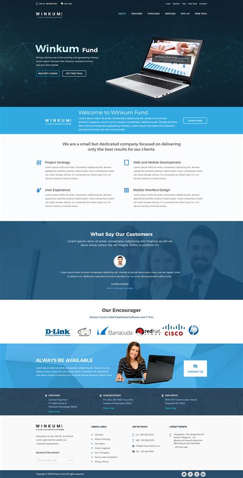 Accounting Software Template Design On Behance