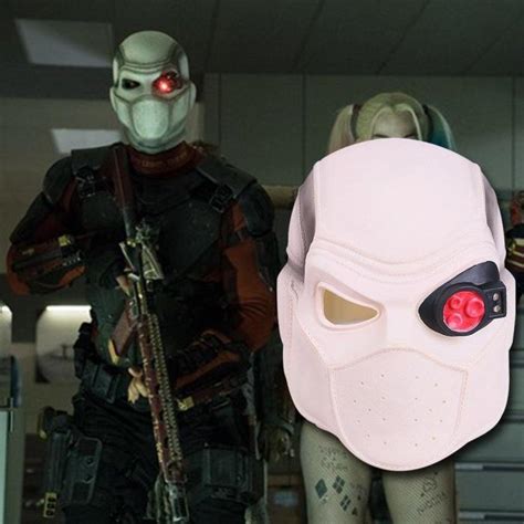 Suicide Squad Deadshot Cosplay Helmet With Light Halloween Mask