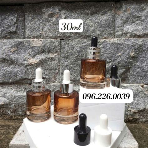 Chai Serum Nâu Nhạt 30ml Khoen đủ Loại Xưởng Chai Lọ Mỹ Phẩm