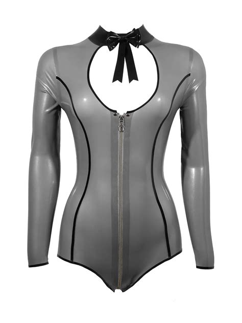 Long Sleeve Latex Bodysuit Fashion Latex Clothing Uk