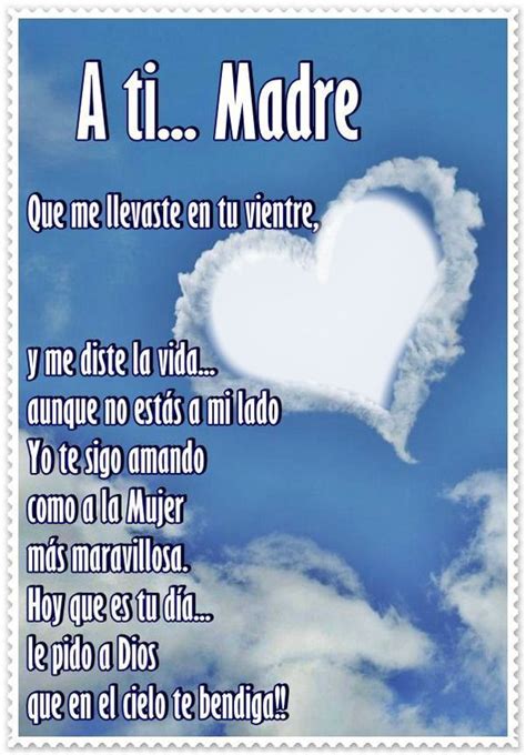 Para Mi Madre Que Esta En El Cielo Artofit
