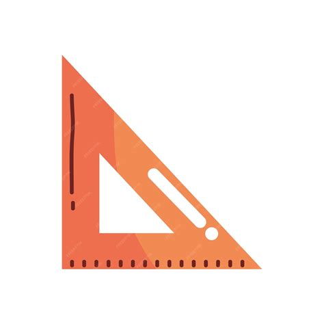 Free Vector School Triangle Ruler Icon