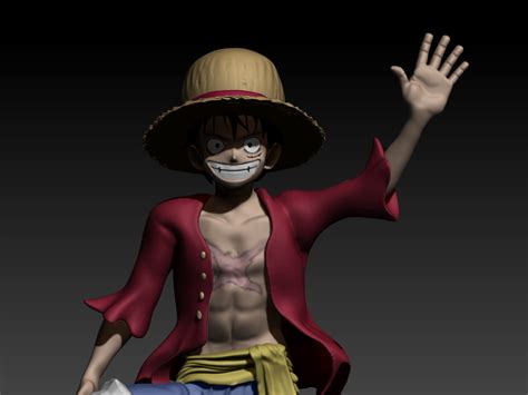 🦸 Luffy One Piece Pose・ Stl File For ・cults