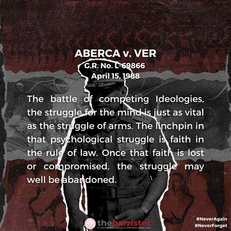 Aberca V Ver G R No L 69866 April 15 1988 The Barrister