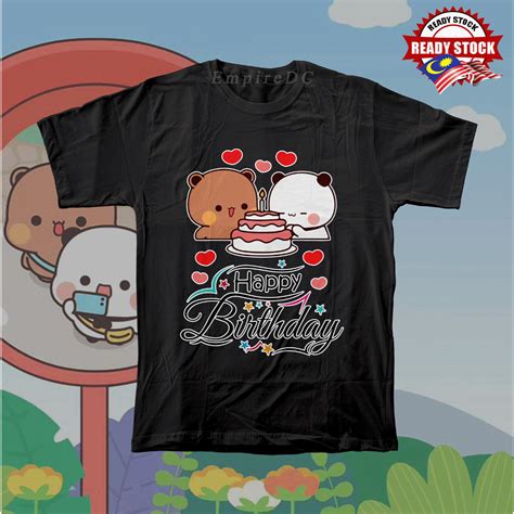 Empiredc Bubu Dudu Happy Birthday T Cute Chibi T Shirt Shopee