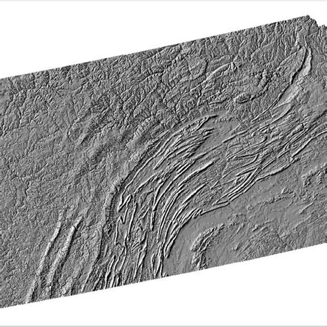 Figure A Hill Shading Depiction Of The Physiographic Characteristics