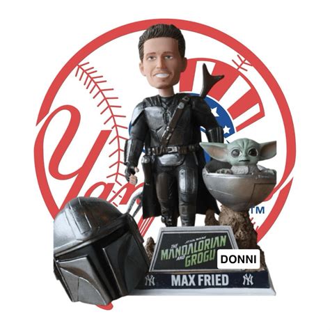 2026 New York Yankees Max Fried Mandalorian Star Wars Bobblehead 5226