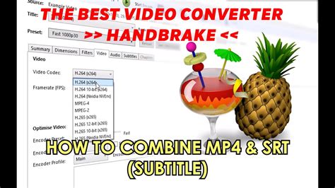 How To Combine Video Mp4 And Srt File Subtitle Into One File Youtube