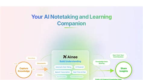 Ainee：ai 笔记和学习助手 Aistage