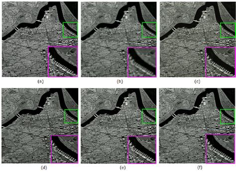 Visual Quality Comparison Of Speckle Removal Of The Real Grayscale Sar