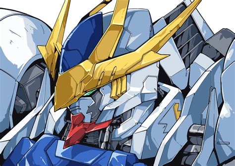 Gundam Barbatos And Gundam Barbatos Lupus Rex Gundam And 1 More Drawn