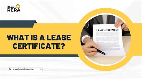 What Is A Lease Certificate Bharatrera