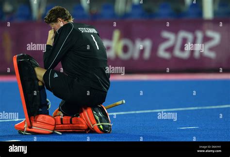 Netherlands Goalkeeper Jaap Stockmann Looks Dejected After Losing The