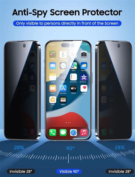 Iphone 17 Anti Spy 9h Härte Panzerglas Privacy Neu Und