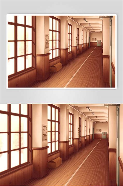 动漫校园走廊动漫学校走廊校园走廊图片动漫大山谷图库