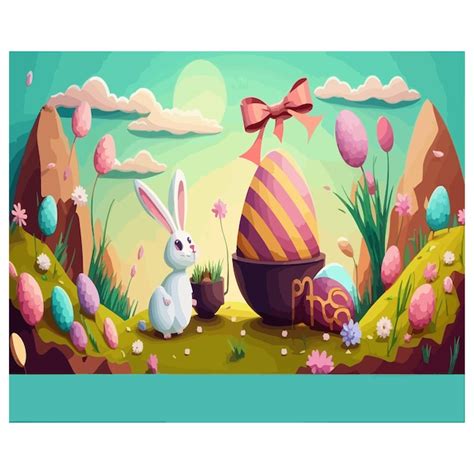 Premium Vector Amazing And Classic Easter Background And Easter Logo