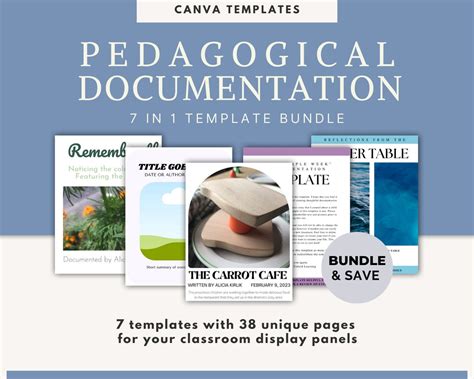 Pedagogical Narration 7 In 1 Template Bundle 7 Documentation Templates
