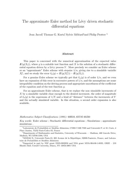 The Approximate Euler Method For Lévy Driven Stochastic Exams