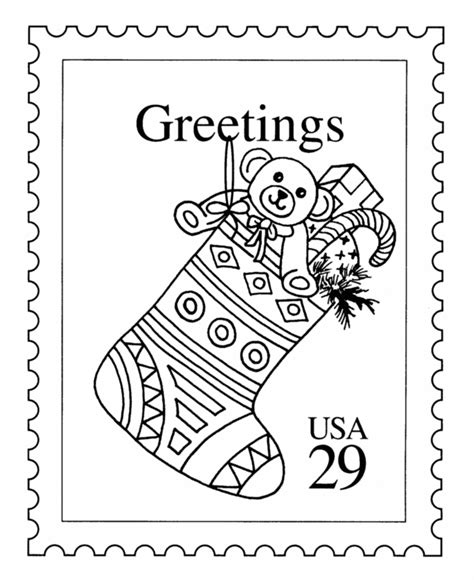 Printable Stamp Coloring Pages 2025