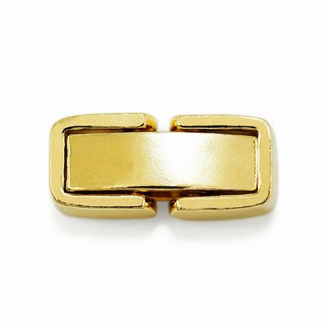 【楽天市場】【1個売り】 留め具 18金 イエローゴールド 中折れ式留具 縦4 0mm 横9 5mm クラスプ｜手芸用品 金具 飾り パーツ