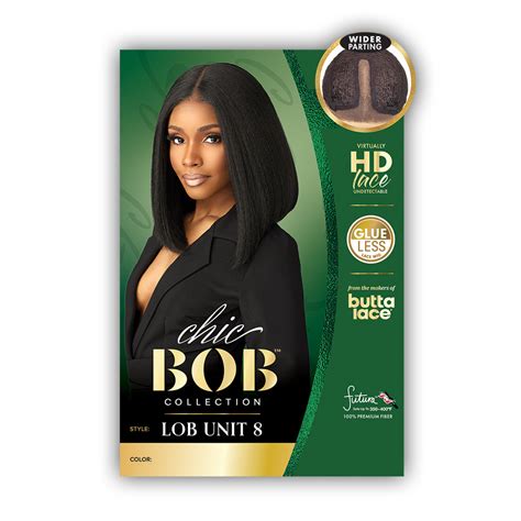 Sensationnel Butta Chic Bob Lace Front Wig Lob Unit 8