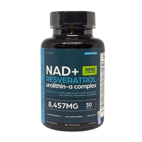 Thinbi Nad Resveratrol With Urolithin A Complex 8457 Mg Per Serving