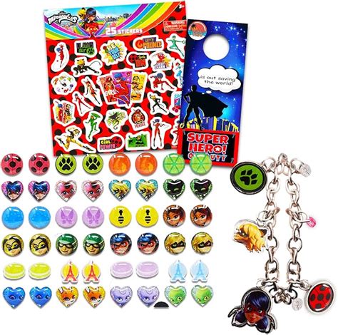 Miraculous Ladybug Jewelry Set For Girls Bundle With