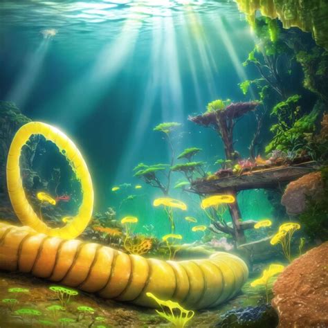 Premium Ai Image Strange Objects Underwater