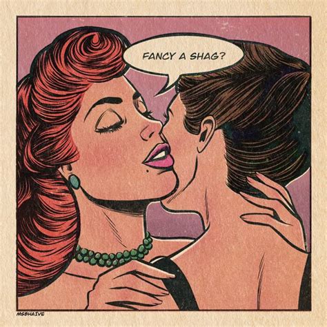 Fancy A Shag Art Print By Msbhaive Society6 Pop Art Comic Lesbian Art Sexy Art