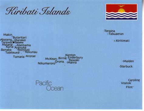 Subdivisions Of Kiribati Geopolitical Map Of Kiribati Kiribati Maps