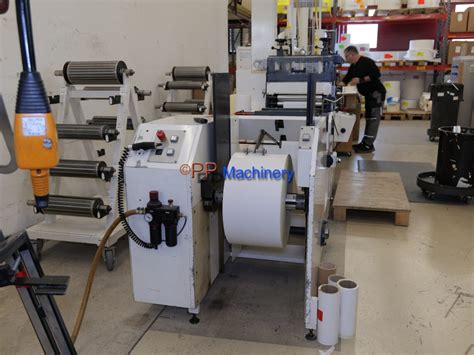 Abg Omega Sr 330 Blank Labels Production Line Slitter Rewinder Die Cutter Pp Machinery