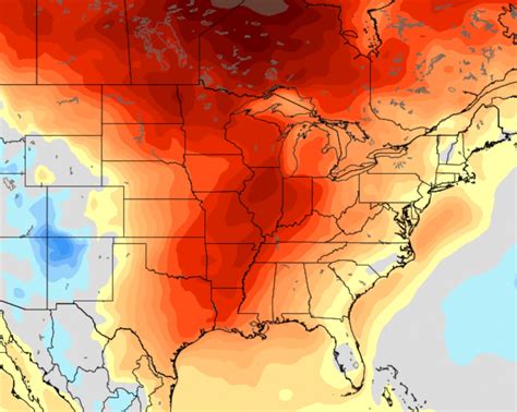 Theres Some Red On The Temperature Maps In Michigans Future And The Warm Up Has Legs