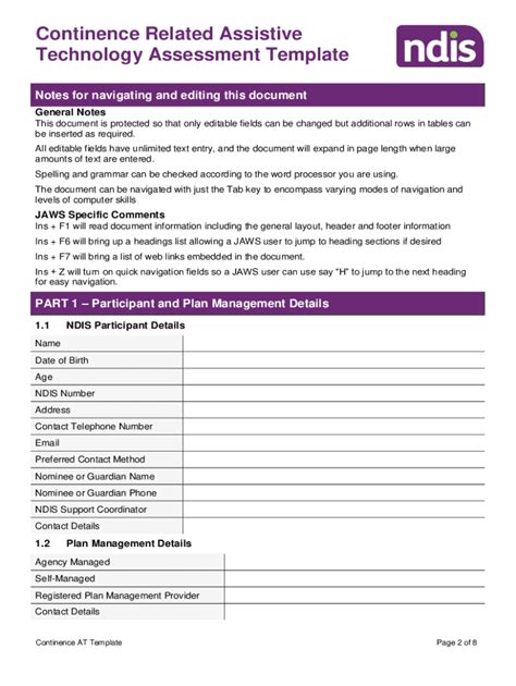 Continence Assessment Form Fill Out And Sign Online Dochub