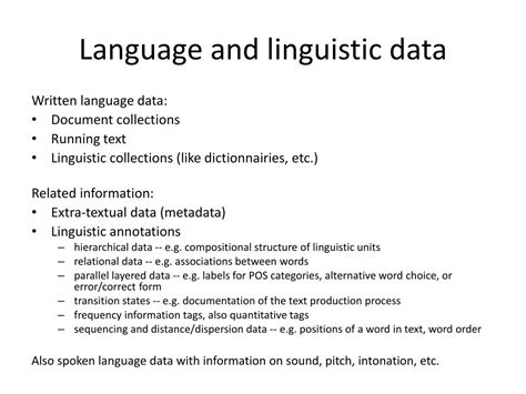 Ppt Visualizing Linguistic Data From Principles To Toolkits For