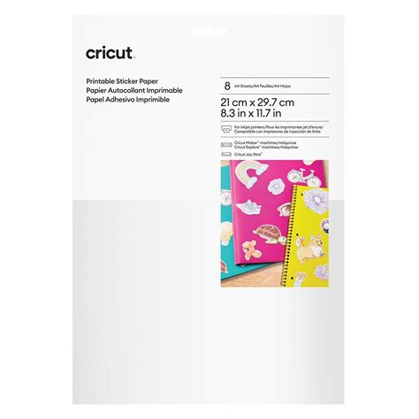 Printable Sticker Paper A4 8 Ct Cricut Shop