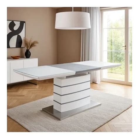 Art Invest Trpezarijski Sto Valerio Mdf Beli Visoki Sjaj 14001800