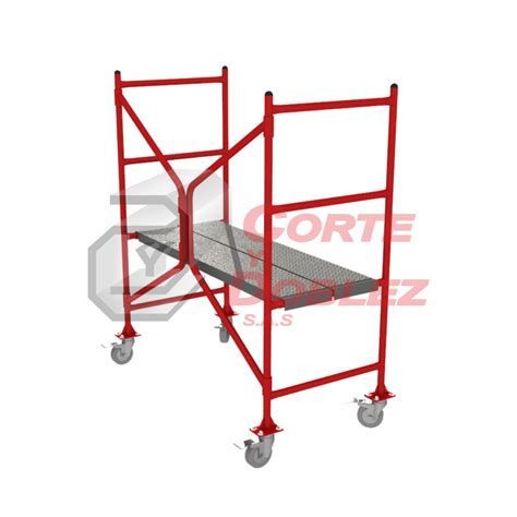 Andamio Plegable De 125 M Corte Y Doblez