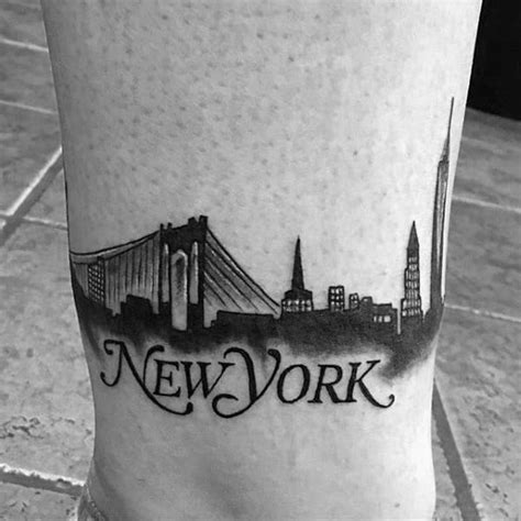 60 Cool New York Skyline Tattoo Designs For Men