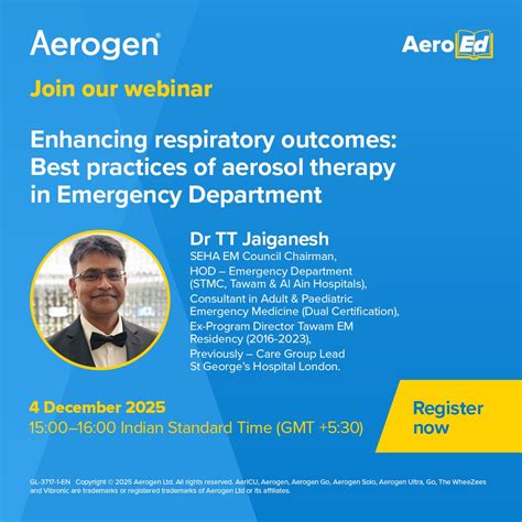 Join Us Tomorrow For Our Upcoming Aerogen Webinar 📢 Enhancing