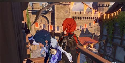 Kayea And Diluc Genshin Imoact Милые рисунки Рисунки Комиксы