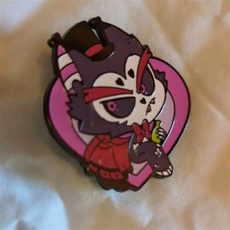 Hazbin Hotel Official Husk Chibi Heart Enamel Pin Discontinued
