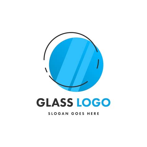 Premium Vector Creative Design Glass Logo Template