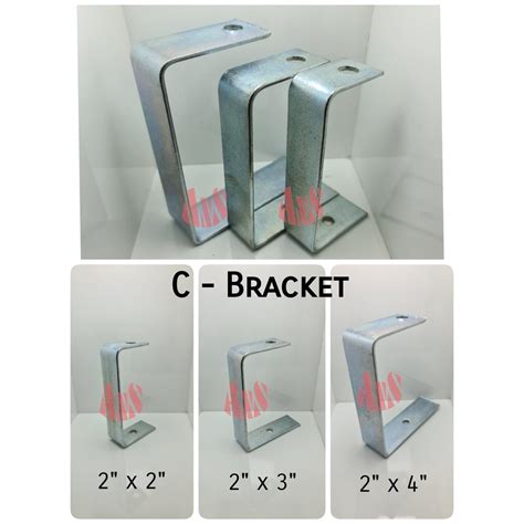 Trunking C Bracket 2 X 2 2 X 3 2 X 4 Inch U Bracket Shopee Malaysia