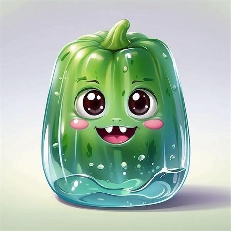 Premium Photo 3d Cute Cucumber Character