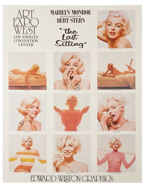 Marilyn Monroe Circa 1980s The Last Sitting Poster Related To Bert Stern