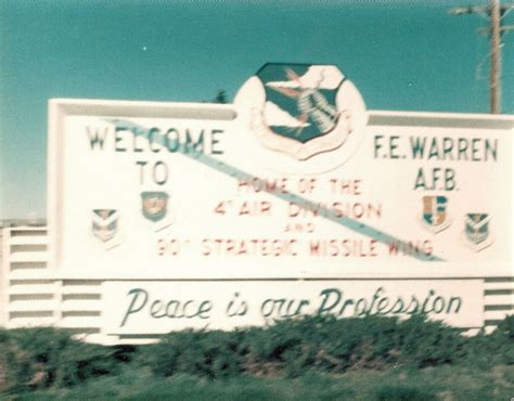 Old School F E Warren Afb Sac Gate Strategic Air Command Air Force Bases History Photos